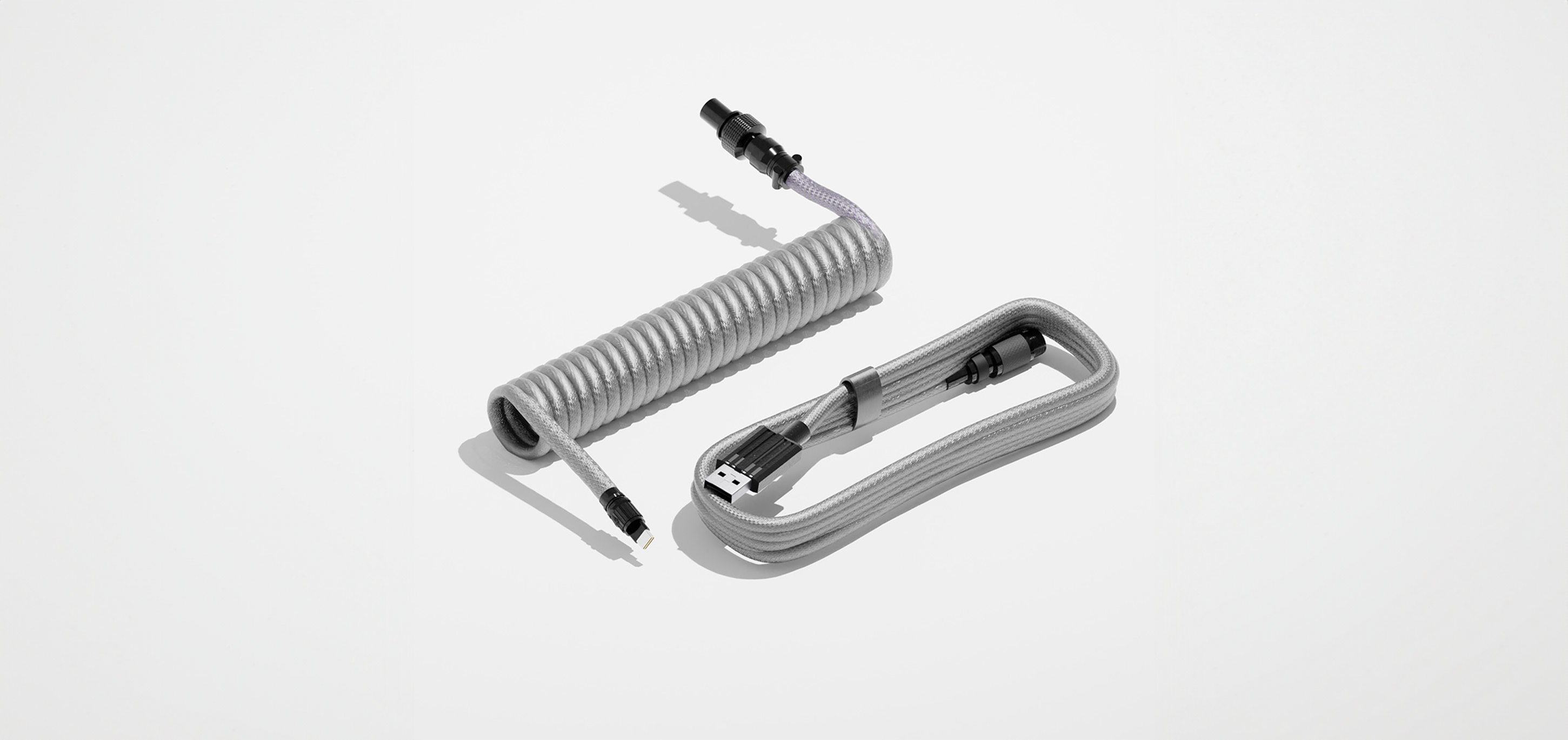 Buy Coiled Keyboard Cables | Spiral Cable for Keyboards – Deskr