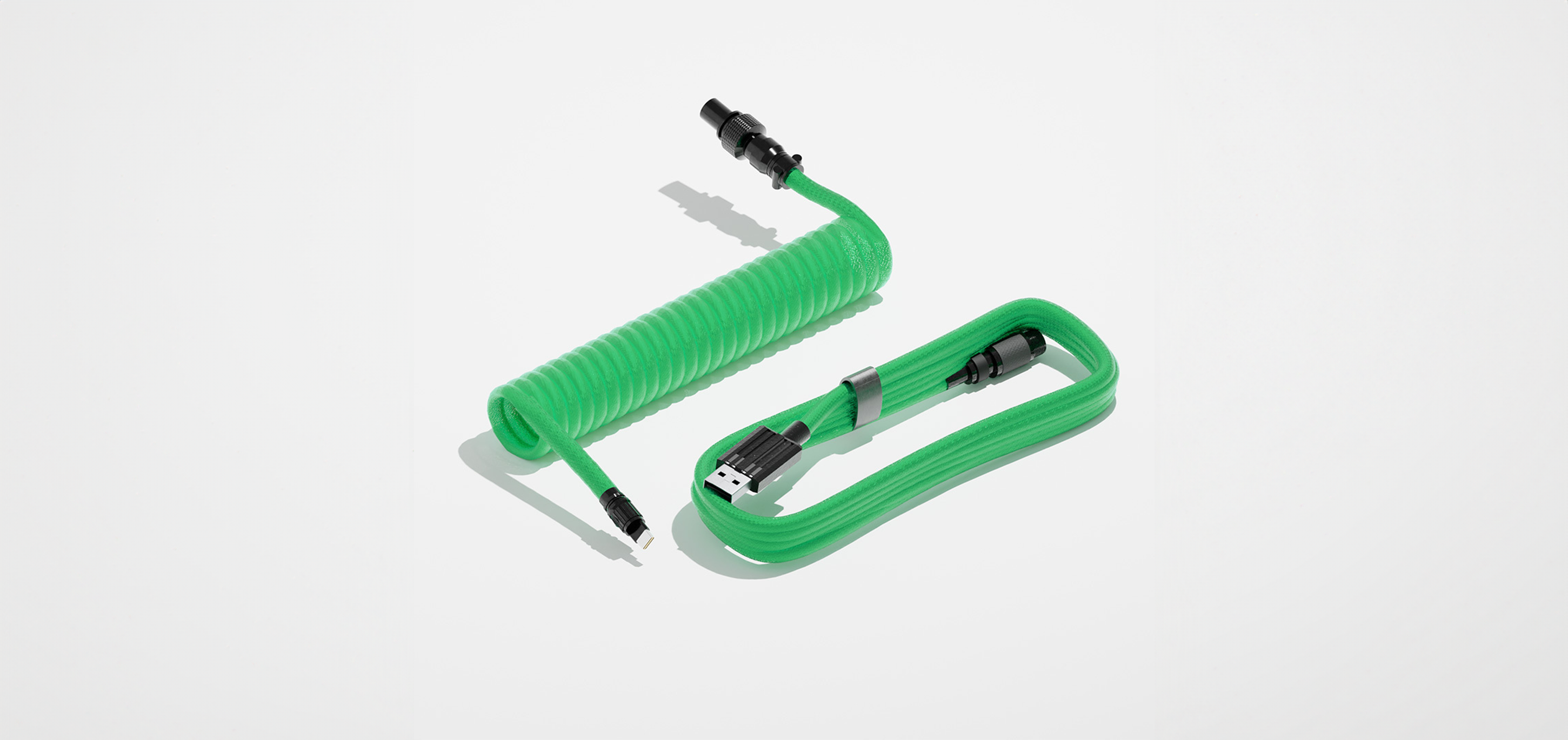 Buy Coiled Keyboard Cables | Spiral Cable for Keyboards – Deskr