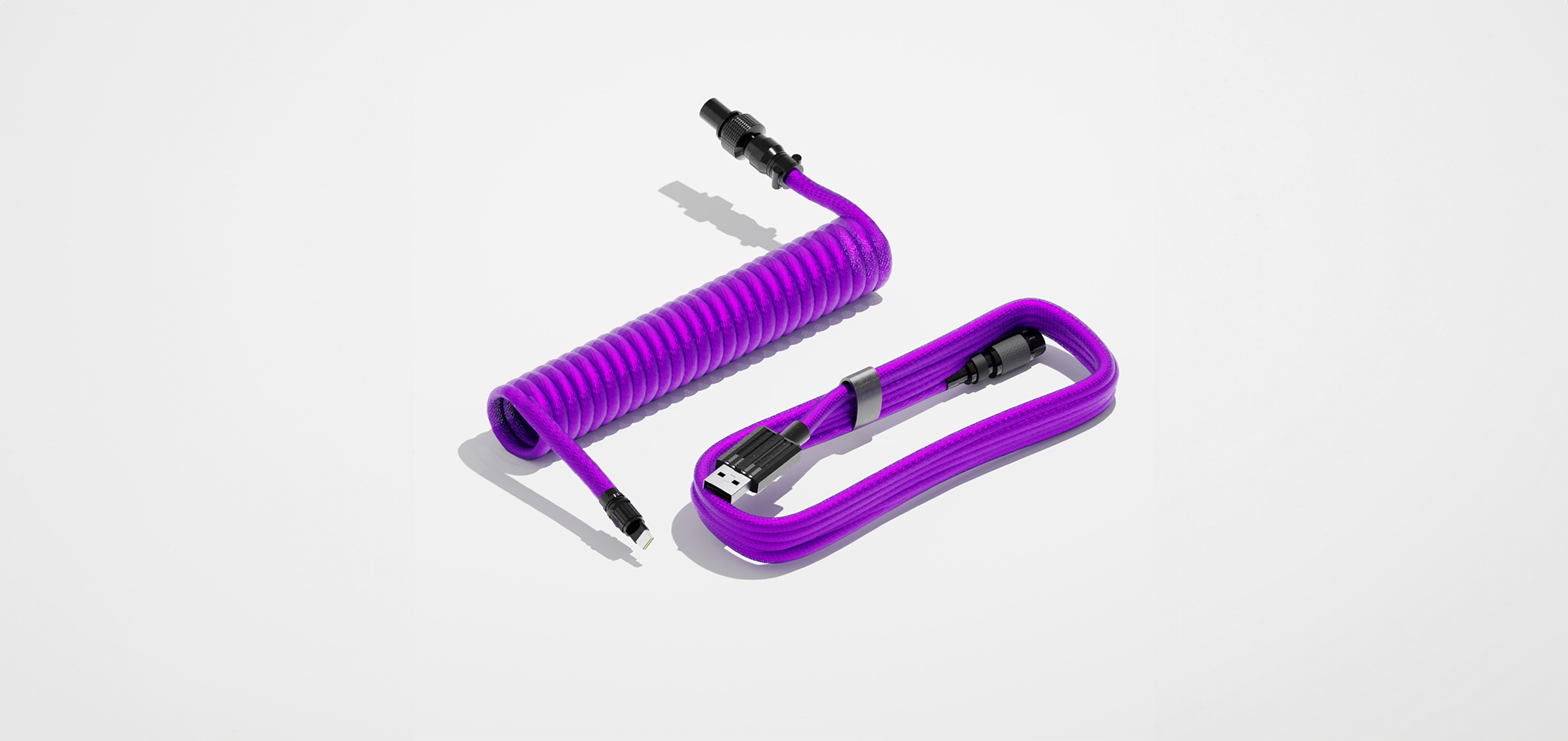 Buy Coiled Keyboard Cables | Spiral Cable for Keyboards – Deskr