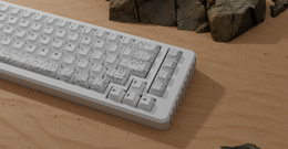 White Topo Canyon Keycaps | Deskr